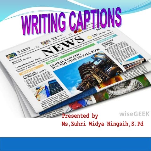 writing captions.ppt