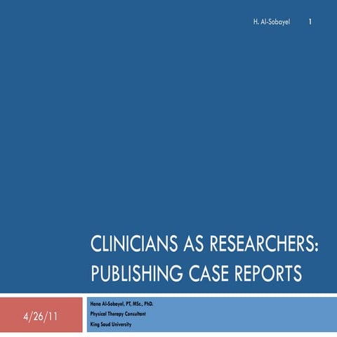 Writing case report | PDF