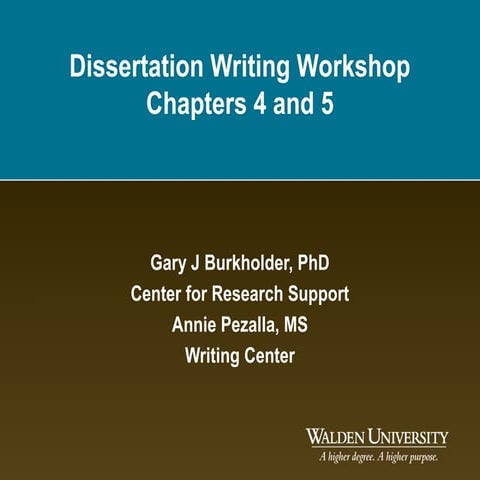 Writing chapters 4_and_5 | PPT