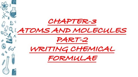 writing chemical formulas | PPTX