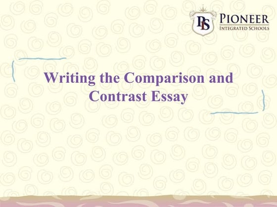 ComparisonContrast Writing Academic Writing | PPT