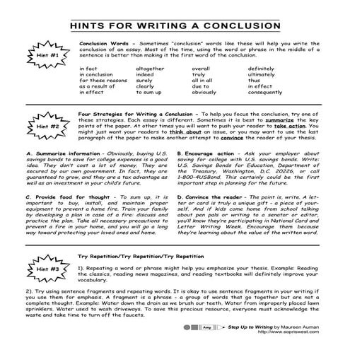 Writing conclusion | PDF