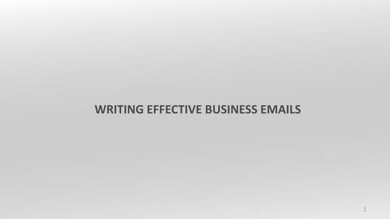 Professional email writing | PPT