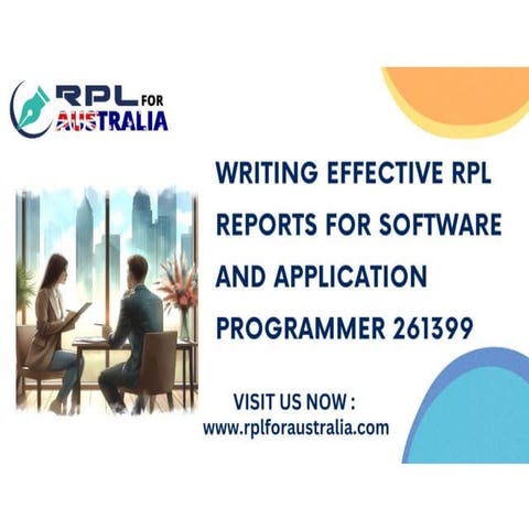Writing Effective RPL Reports for Software and Application Programmer 261399 | PPT