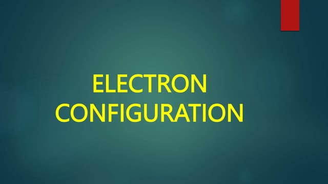 Electron configuration-Grade 9 Science.pptx