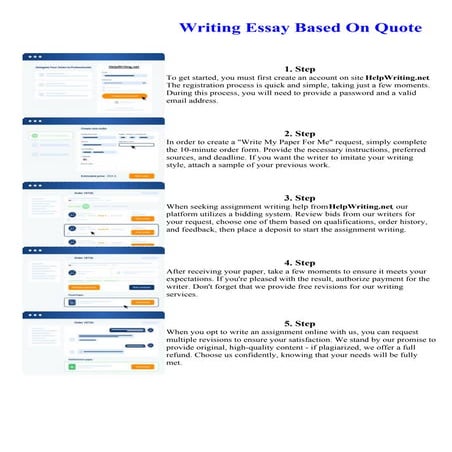 Writing Essay Based On Quote | PDF