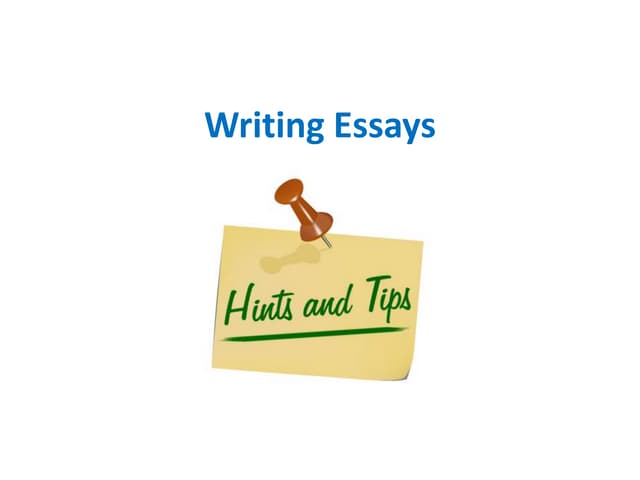 Essay writing - why and how | DOCX