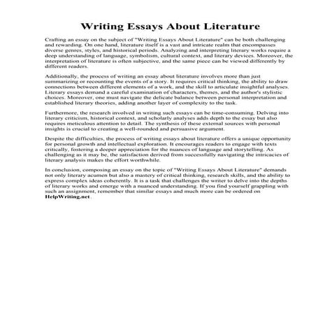 Writing Essays About Literature.pdf