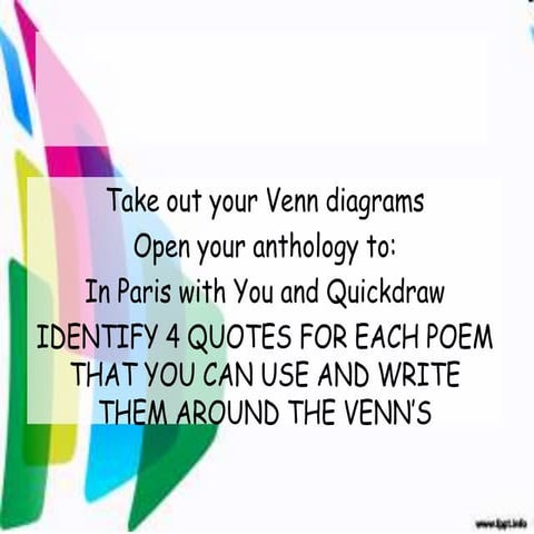 Writing essays from venn diagrams | PPTX