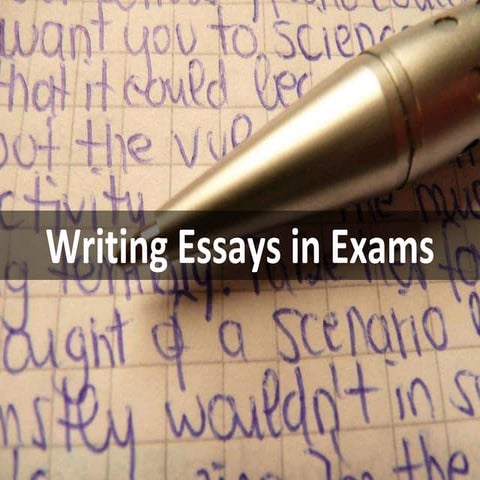 Writing essays in exams | PPTX