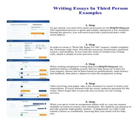 Writing Essays In Third Person Examples. Online assignment writing ...