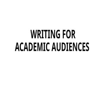 WRITING FOR AAUDIENCE AND PUBLIC.pptxfor bs | PPT