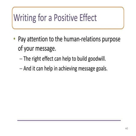 Writing For A Positive Effect | PDF