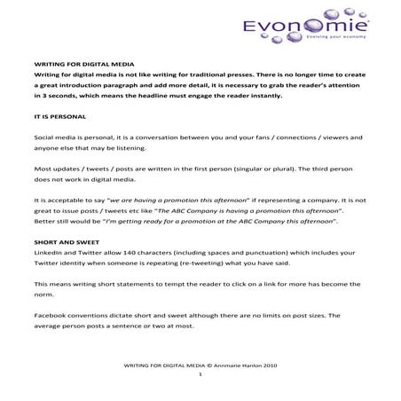 Writing for digital media | PDF | Desktop Publishing | Computer ...