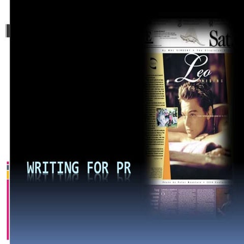 Writing for pr #3 | PPT