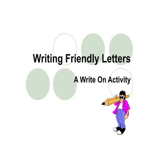 Writing Friendly Letters | PPT