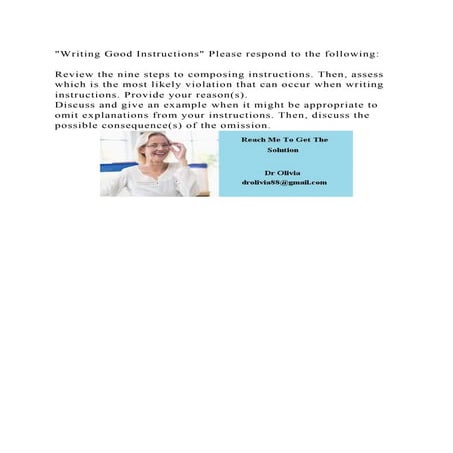 Writing Good Instructions Please respond to the followingRevi.docx
