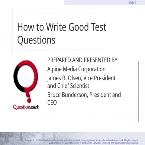 Writing Good 2023 Test Questions.pptx