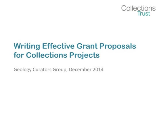 Developing a grant proposal | PPT