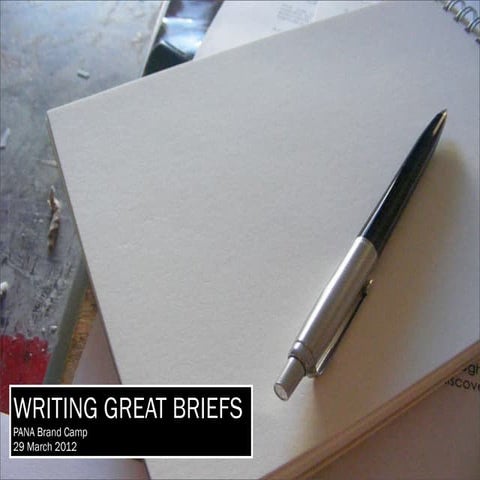 The Good Brief - a no-frills guide to writing creative briefs | PDF