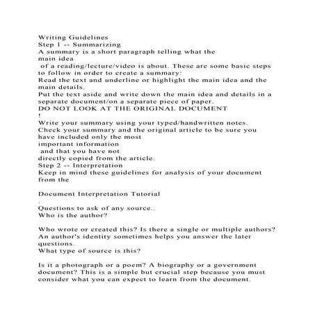 DBQ Guidelines | PPTX