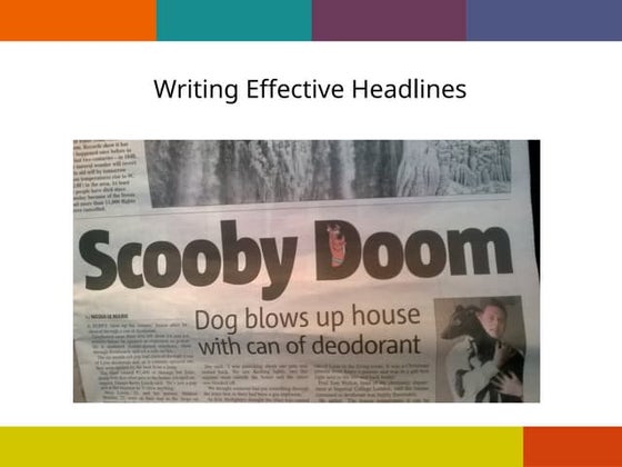 Newspaper headlines and leads | PPT