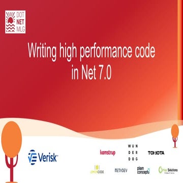 Writing High Performance Code In Net 7pptx 5030