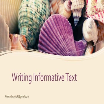 Writing informative text | PPT