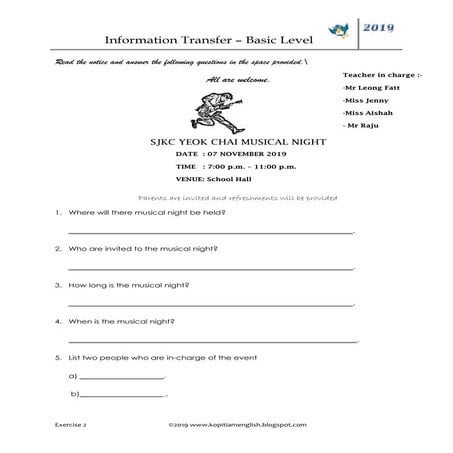 Information Transfer [BASIC] | PDF
