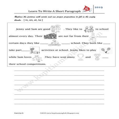 UPSR ESSAY WRITING EXERCISE