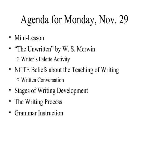 Writing Instruction | PPT