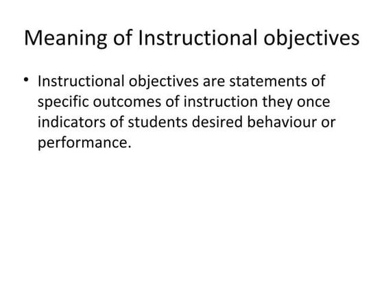How to write lesson objectives | PPT