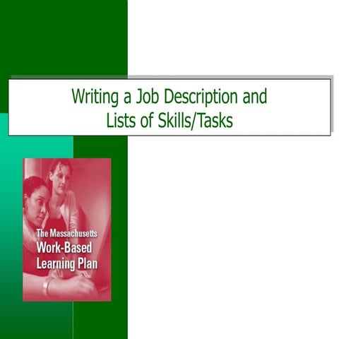 Writing job descriptions_skills_tasks (1) | PPTX
