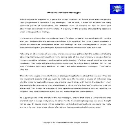 Writing key messages | PDF