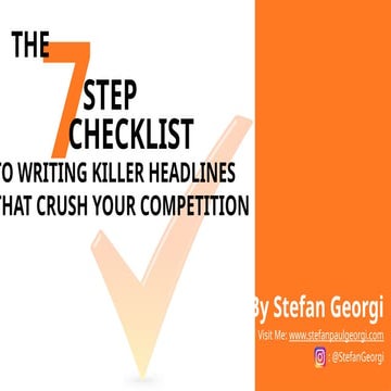 Writing Killer Headlines Online Presentation | PPTX