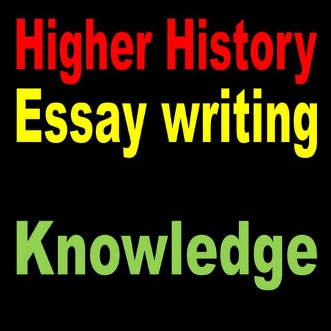 Higher History assignment - the plan sheet | PPTX