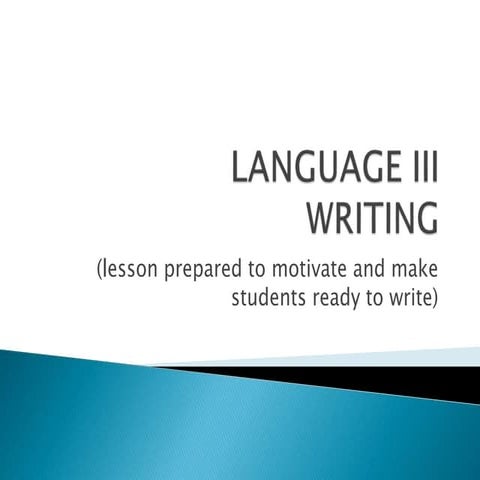 Writing lesson | PPT
