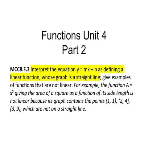 Writing linear functions edmodo | PPTX
