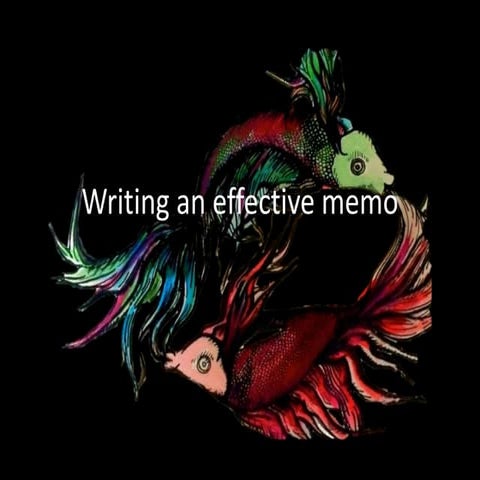 Writing memos | PPT