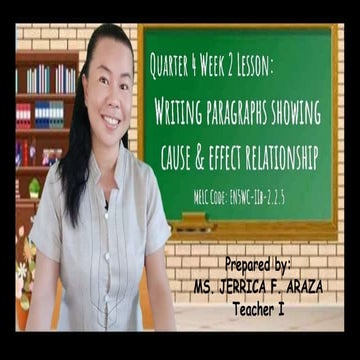 Writing Paragraphs Showing Cause and Effect.pptx