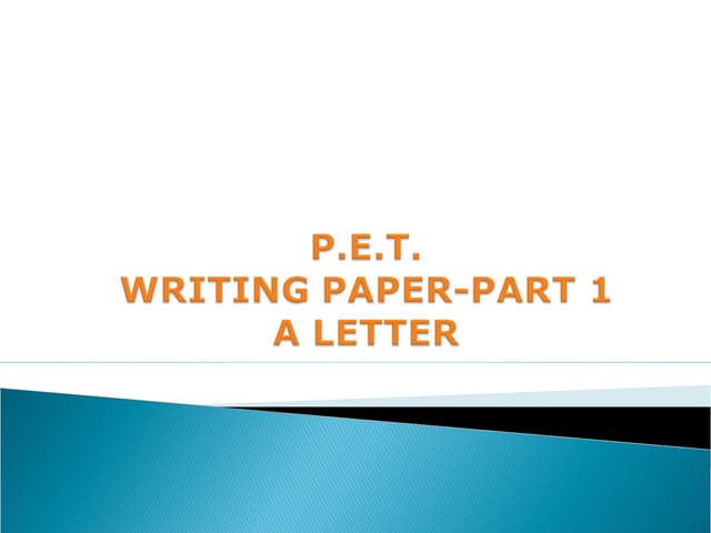 Writing an email (PT3 Latest Format) | PPTX