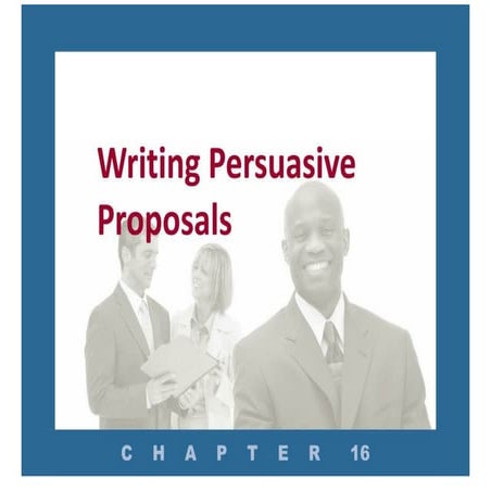 Writing Persuasive Proposals | PDF