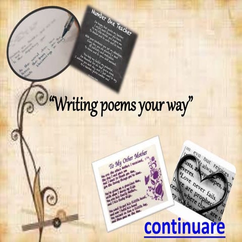 Writing poems your way | PPTX