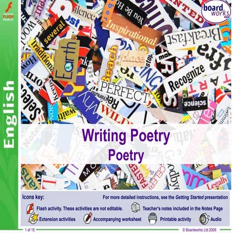 Writing Poetry Creative Writing powerpoint | PPT | Free Download
