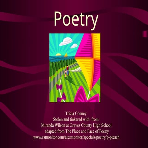 Poetry as genre of literature in Children.pptx