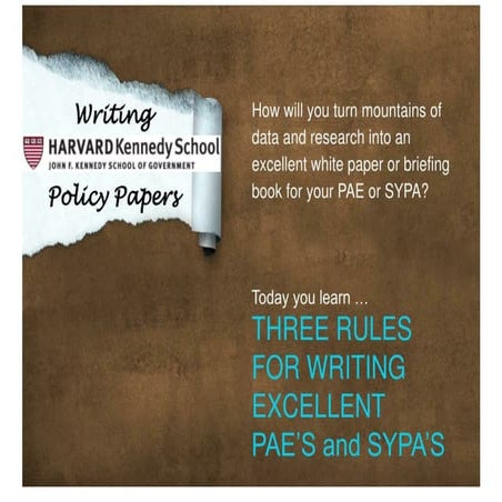 Writing Policy Papers | PDF