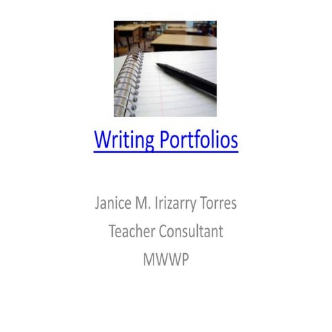 Writing Portfolios | PPTX