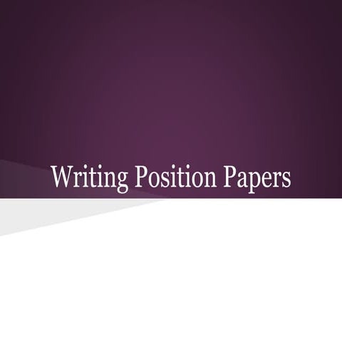 writing position paper.pptx