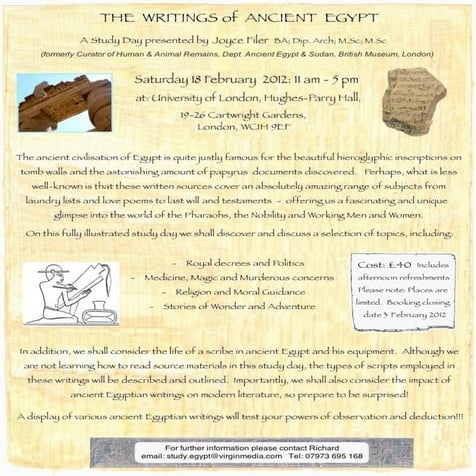 Writings of Ancient Egypt | PDF