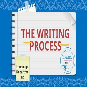 Writing process ppt (1) | PPT